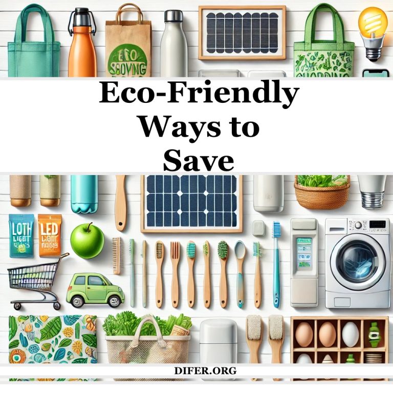 Green Ways to Save Green: Eco-Friendly Ways to Save Money – DIFER.ORG