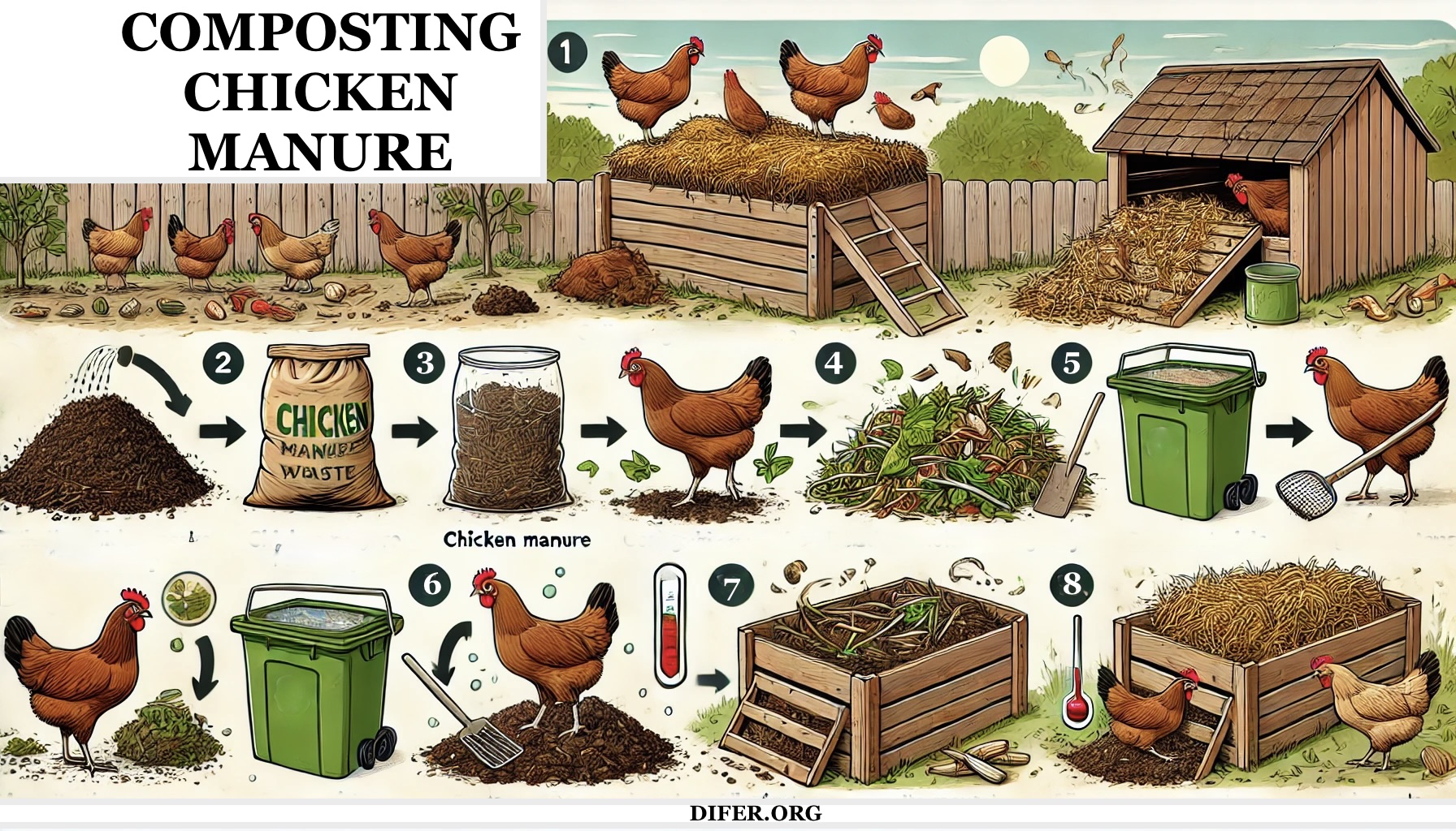 Guide to Composting Chicken Waste – DIFER.ORG